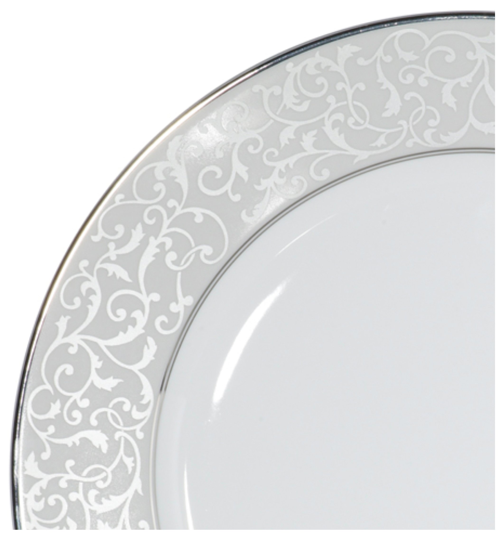 Mikasa Parchment Rim Soup Bowl, 12-Ounce, White