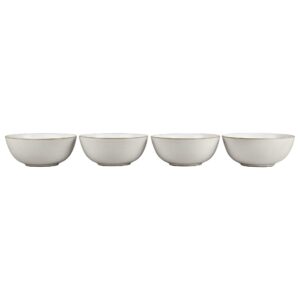 denby 375048907 natural canvas cereal bowl set, cream, set of 4, 15.5 x 15.5 x 6 cm