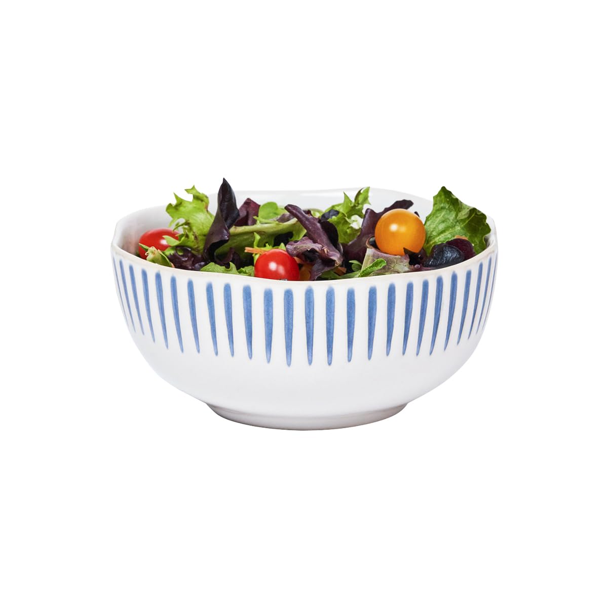 Juliska Sitio Stripe Indigo Cereal/Ice Cream Bowl