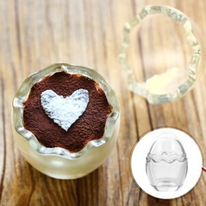 Cabilock Jam Jars 2pcs Glass Yogurt Jars Clear Pudding Cup Crystal Dessert Bowls Dessert Cup Egg Shape Serving Mixing Bowls Glassware for Mousse Ice Cream Appetizers Dessert 100mL Jelly Jars