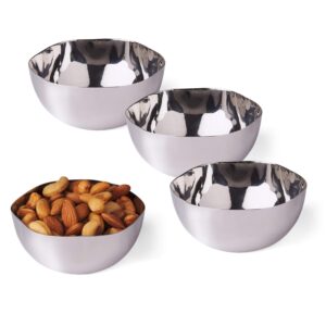 Elegance Organic Bowl Set, 4", Silver