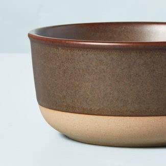 Set Of 4 Modern Rim Stoneware Mini Bowl Espresso Brown- Hearth & Hand™ with Magnolia