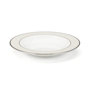 lenox opal innocence rimmed, pasta/soup bowl, white