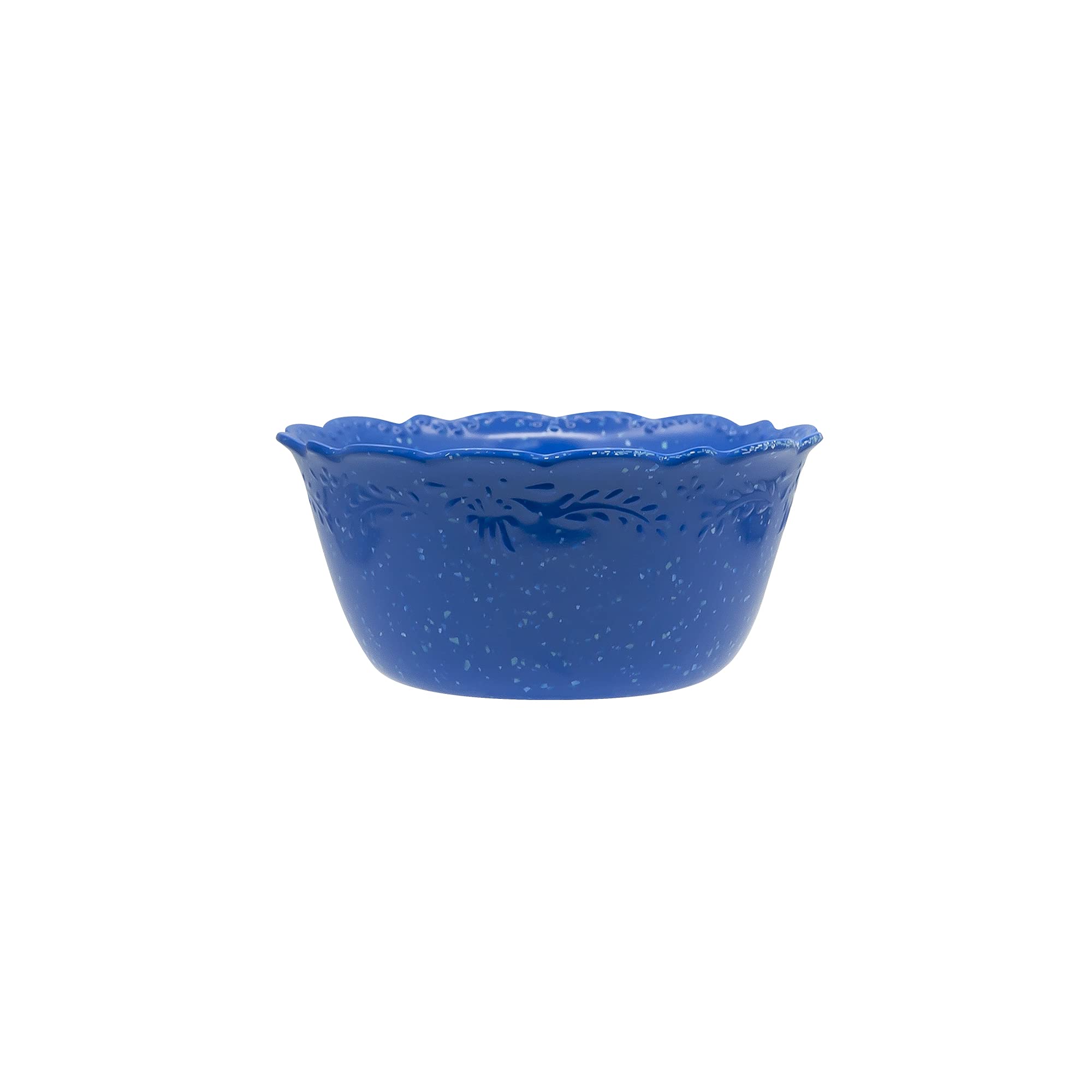 TPW Ltd The Pioneer Woman Juliette Melamine Bowl, Cobalt, 6.5 inch Set of 8