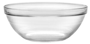 duralex - lys stackable clear bowl 23 cm (9 in) set of 6