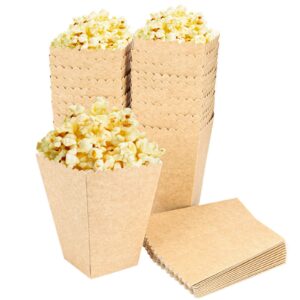 hozeon 50 pcs 20 ounces paper popcorn boxes, reusable popcorn containers for party movie nights theatre themed cinema birthdays