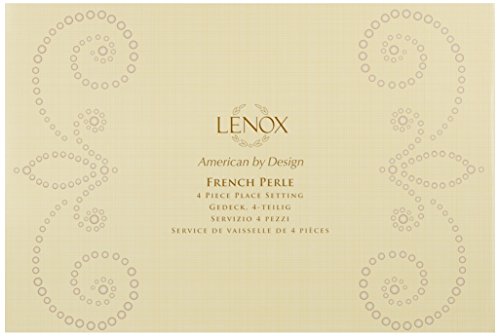 Lenox French Perle 4-Piece Place Setting, Ice Blue,12 oz