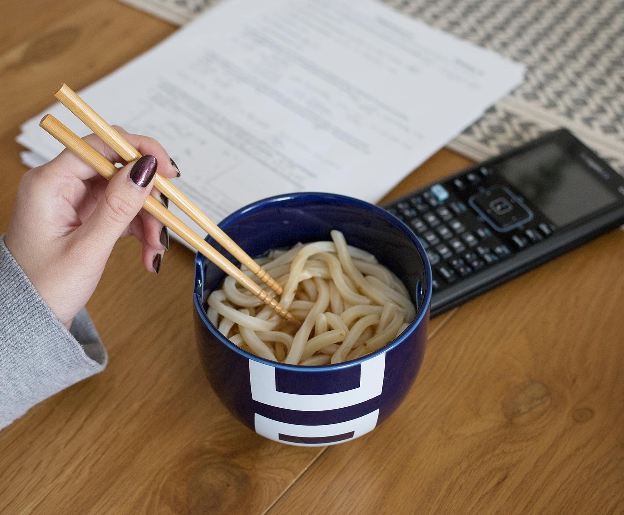 JUST FUNKY My Hero Academia U.A. High School Japanese Ceramic Dinnerware Set | Includes 16-Ounce Ramen Bowl and Wooden Chopsticks