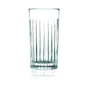 rcr 25753020006 timeless crystal glassware hi-ball glasses, set of 6