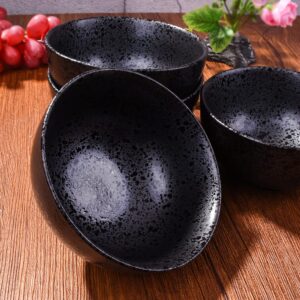 Japanese Rice Bowls set of 4, Ceramic Rice bowls for Rice Soup, 4.5'' Rice Bowls