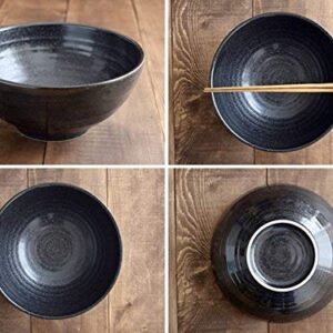 Extra Large Sanuki Udon Donburi Ramen Bowl Black