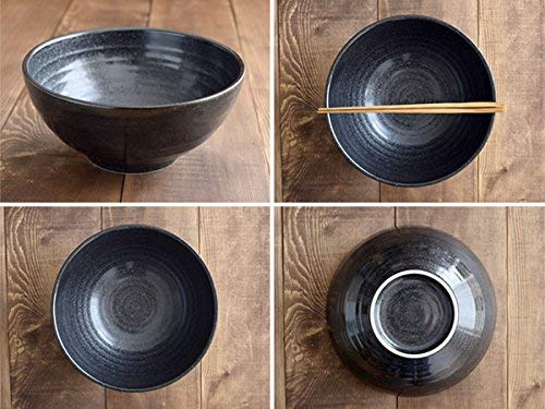 Extra Large Sanuki Udon Donburi Ramen Bowl Black