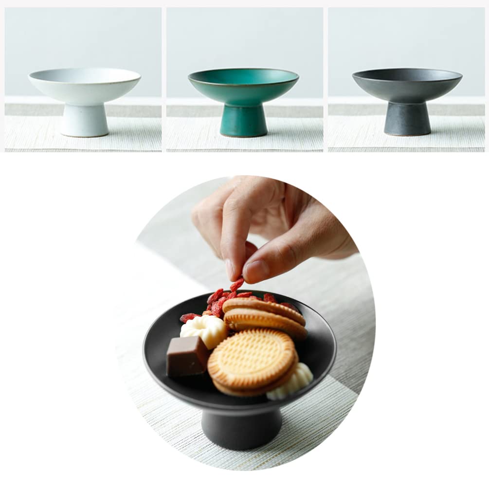 UPKOCH Footed Bowl Japanese Style Bowl Decorative Fruit Dish Holder Dessert Display Stand for Home Flowers Vase Planter