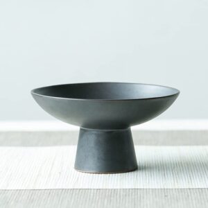 UPKOCH Footed Bowl Japanese Style Bowl Decorative Fruit Dish Holder Dessert Display Stand for Home Flowers Vase Planter