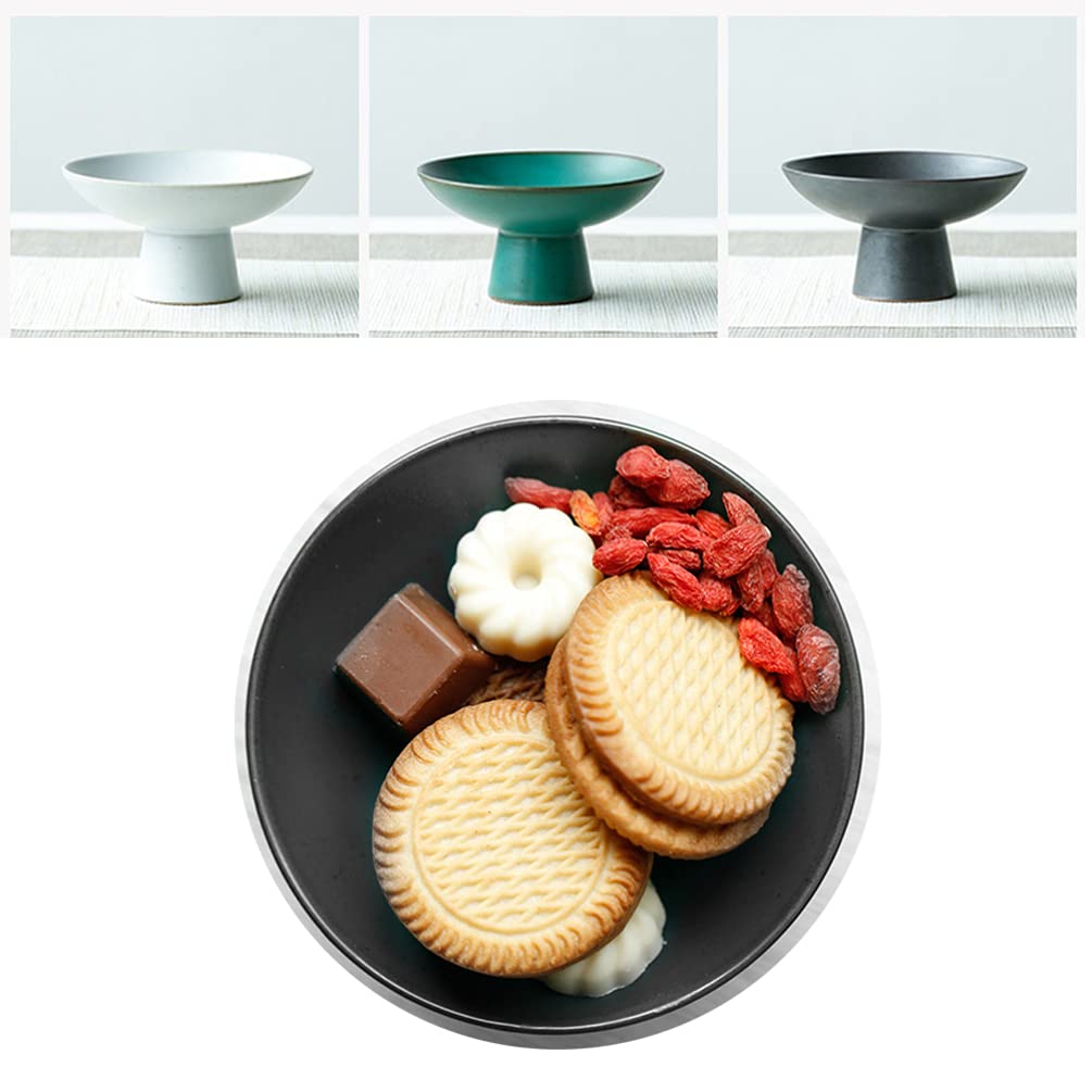 UPKOCH Footed Bowl Japanese Style Bowl Decorative Fruit Dish Holder Dessert Display Stand for Home Flowers Vase Planter