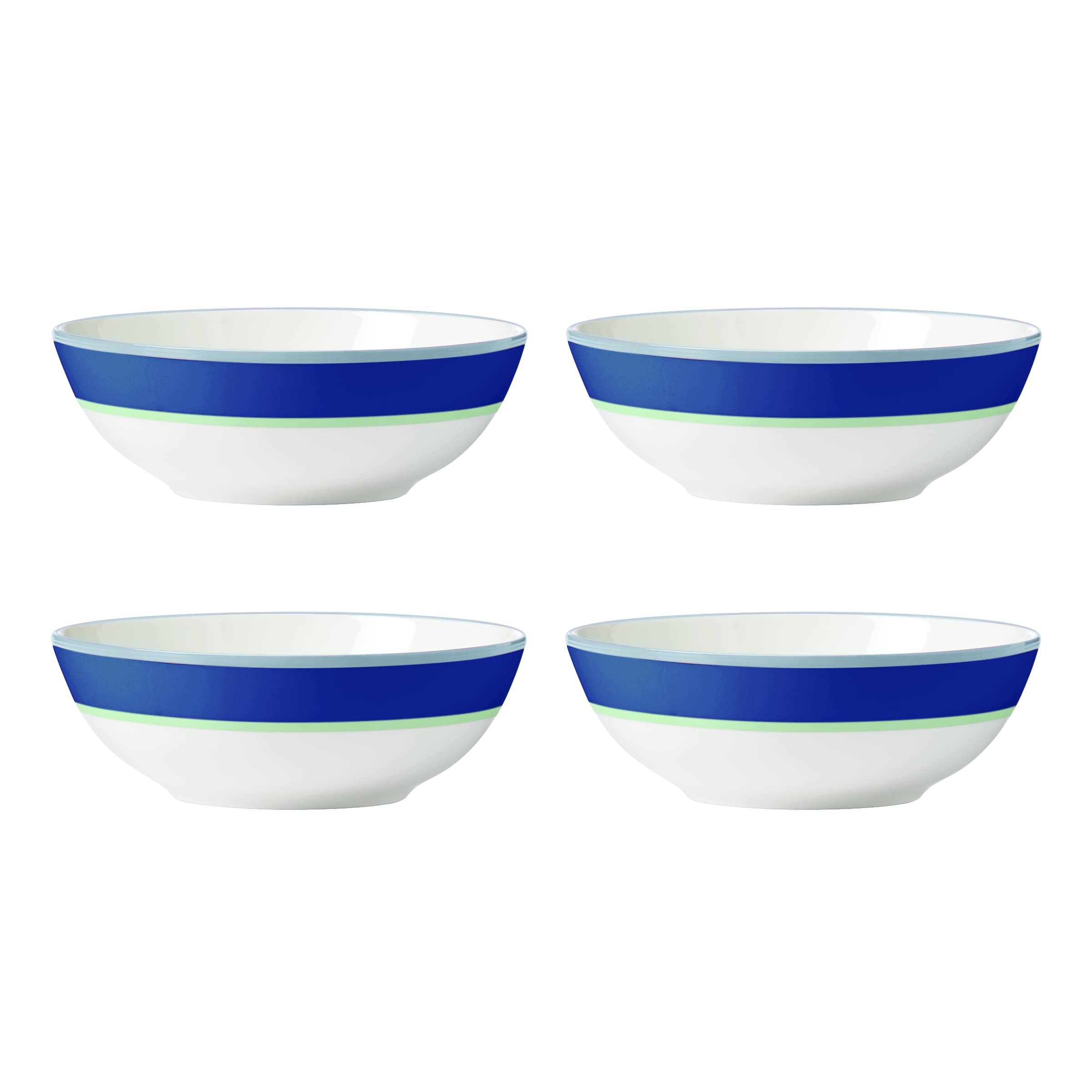 Kate Spade New York Make It Pop All-Purpose Bowls, S/4, 3.50, Navy/Green