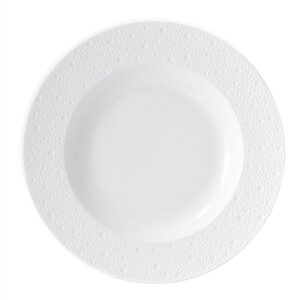 bernardaud ecume white rim soup 9"