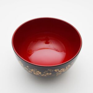 OTSUMAMI TOKYO Sakura Cherry Brossom Pattern Soup Bowl, Tonjiru Cup for Miso Soup, Noodles, Rice bowl, Donburi Dishwasher Safe, Made in Japan (2pcs, Small 4.3 x 2.6 in. 12.2 fl oz)