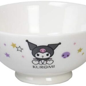 金正陶器(Kaneshotouki) Sanrio 315110 Kuromi Stars Rice Bowl, Made in Japan, White