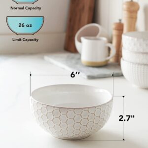 LE TAUCI Cereal bowls 6 inch + Small Bowls 4.5 inch +Cereal bowls 7 inch, Arctic White