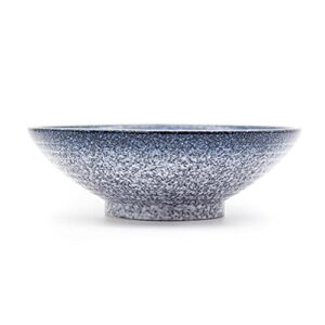 Moon Market 9-inches Large Ceramic Japanese Ramen Bowl Set of 2, Blue