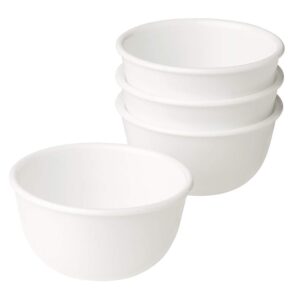 corelle livingware 12-ounce soup/dessert cup, white, set of 4