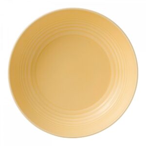 royal doulton maze buttermilk pasta bowl, yellow