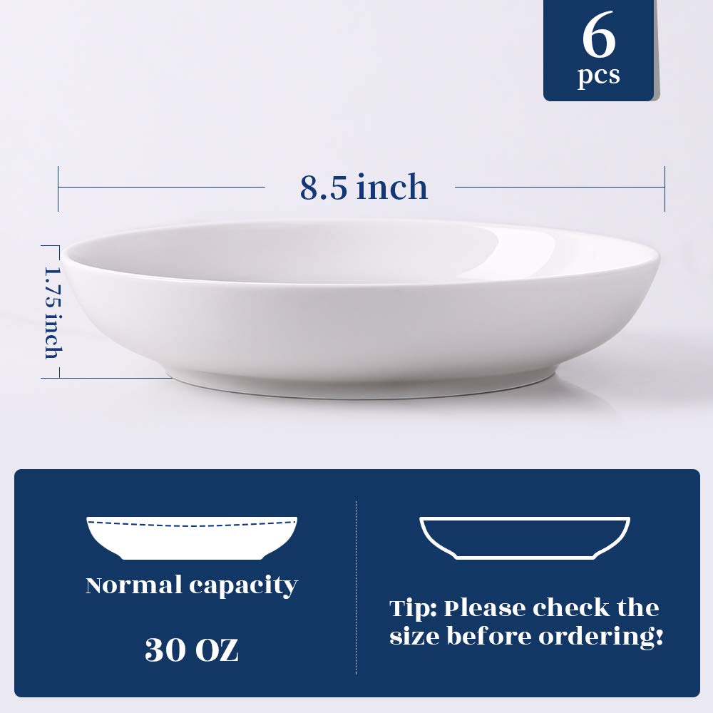 Y YHY 30 oz Pasta Bowls & 10.6" Dinner Plates