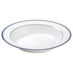 dansk allegro blue rimmed soup bowl