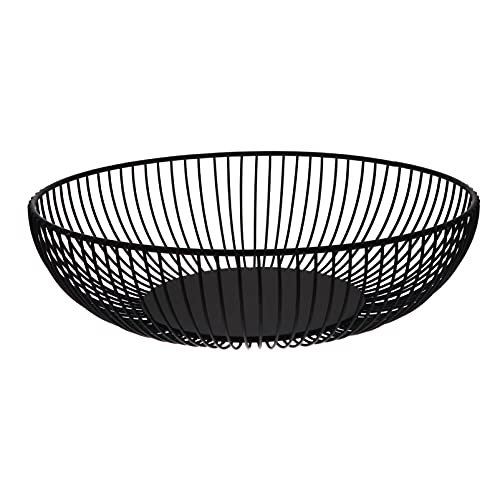 Garneck Decorative Bowl Wrought Iron Storage Basket Kitchen Wire Vegetable Bowl Chicken Food Decorative Drain Fruit Basket Mesh Decorate Kitchen Counter Bread Snack Coffee