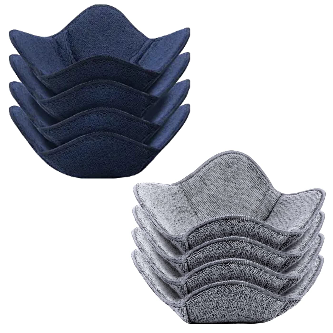 Microwave Bowl Holders Gray + Blue