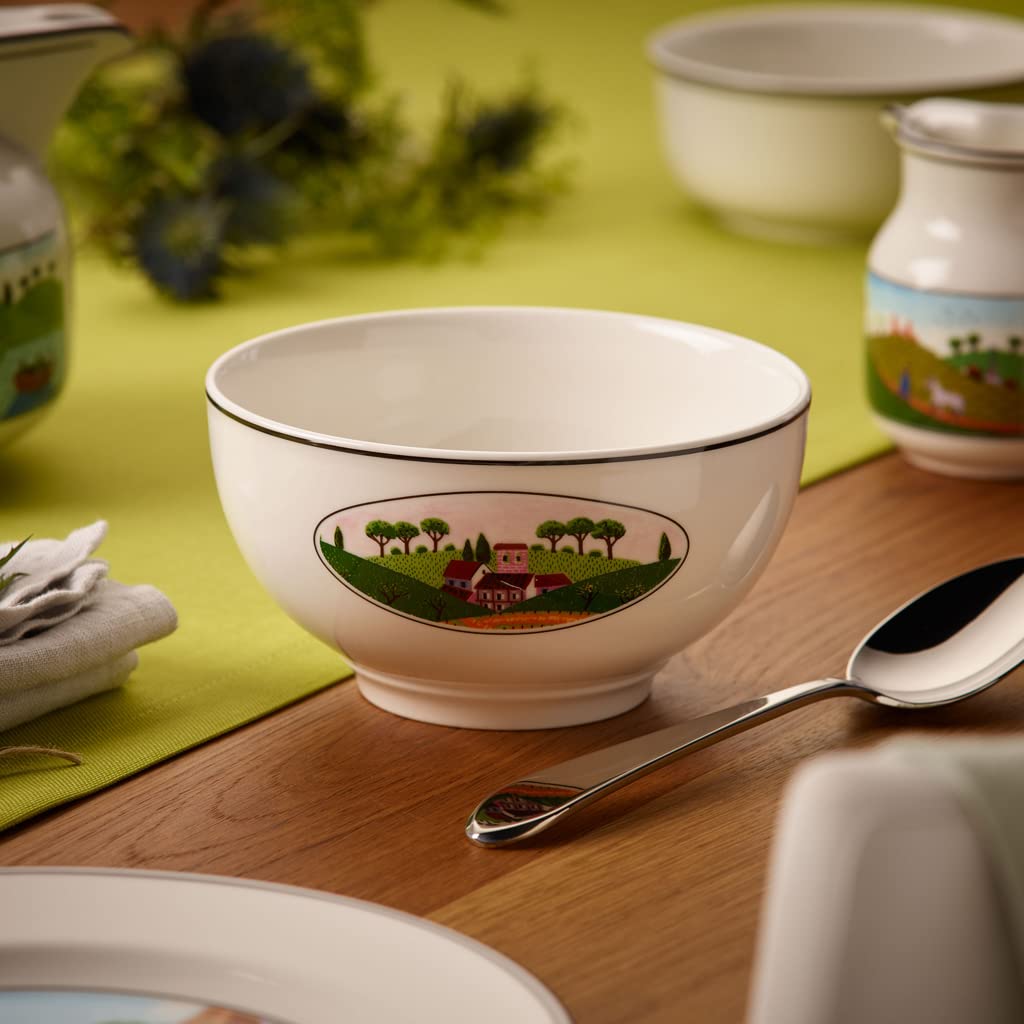 Villeroy & Boch Design Naif Rice Bowl, 20 oz, White/Colorful