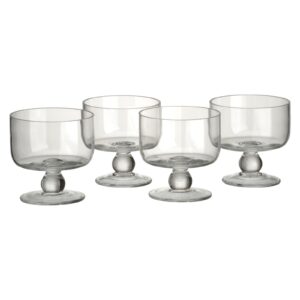 artland simplicity serving coupes, set of 4, 16-oz, clear