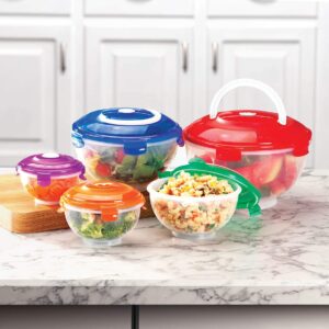 Fox Valley Traders Locking Bowl Set With Handles, 10 Piece Set