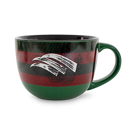 Silver Buffalo A Nightmare on Elm Street Sweater Claws Ceramic Soup Mug | Holds 24 Ounces