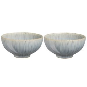 Denby Halo Speckle Rice Bowl Set of 2 Grey 199048145