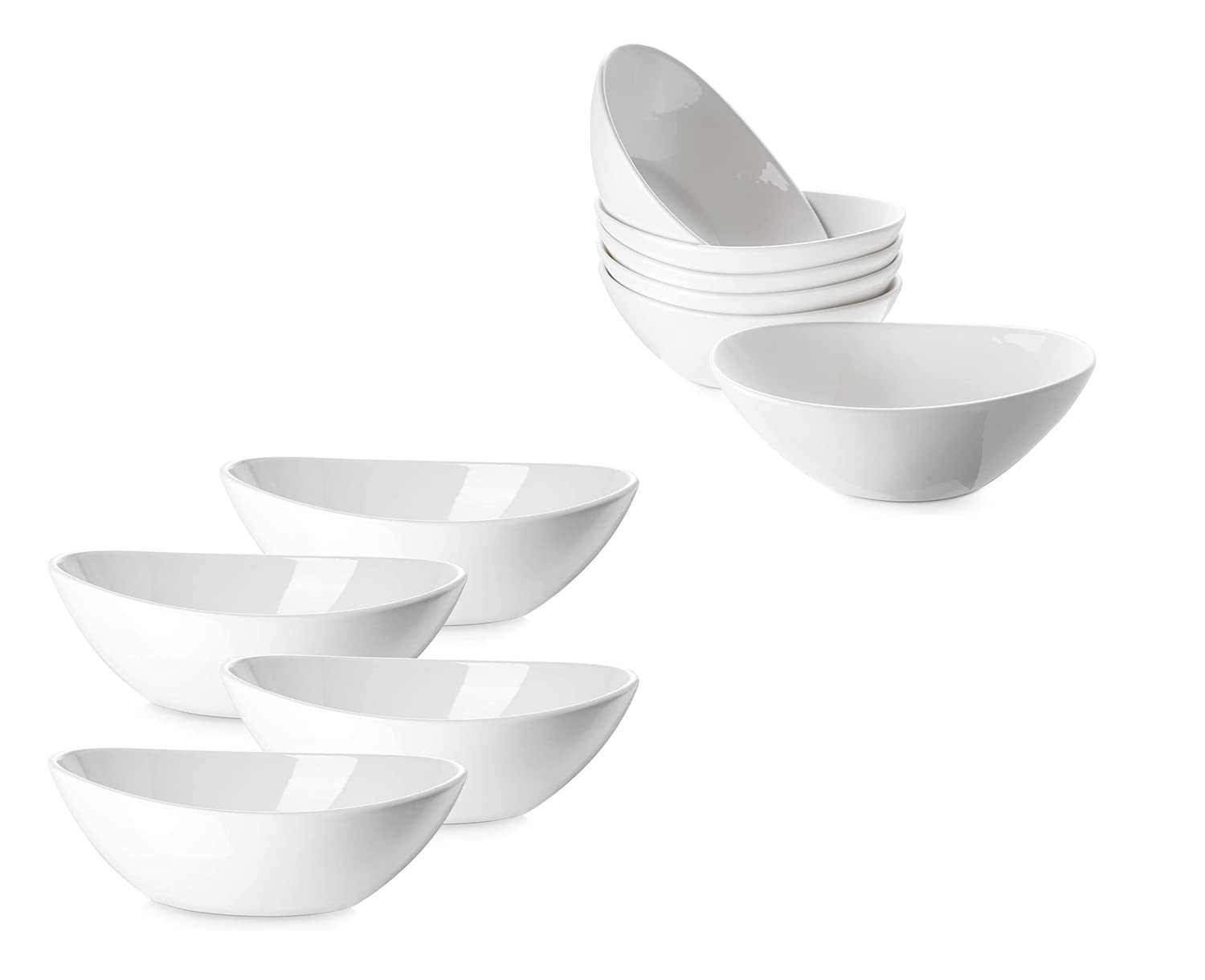 DOWAN Bundle 16 OZ Cereal Bowls and 36 Oz Salad Bowls