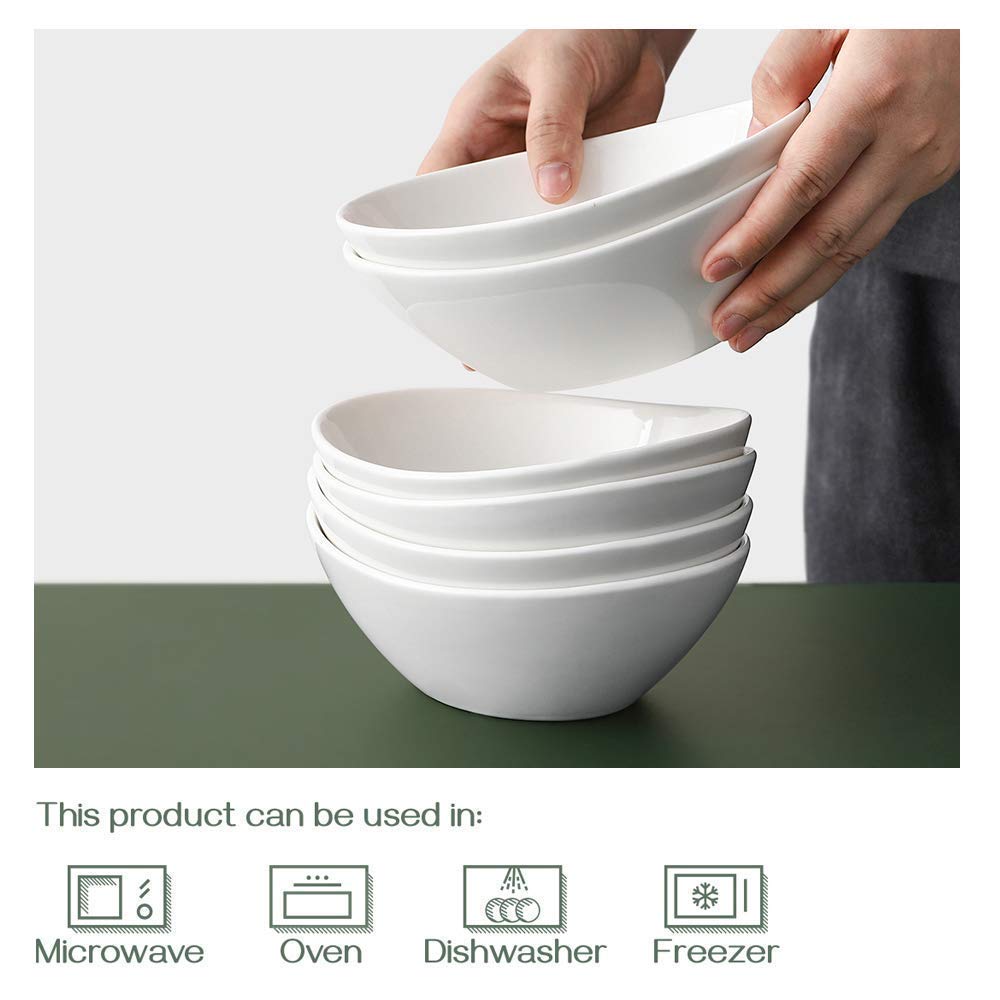 DOWAN Bundle 16 OZ Cereal Bowls and 36 Oz Salad Bowls