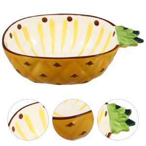 NOLITOY Soup Bowls Soup Bowls Ceramic Salad Bowl Fruit Shaped Fruit Bowl Big Mixing Bowl Serving Bowl Serving Salad Popcorn Dips Condiments Snack Oatmeal Yellow Oatmeal Bowl Glass Mixing Bowls