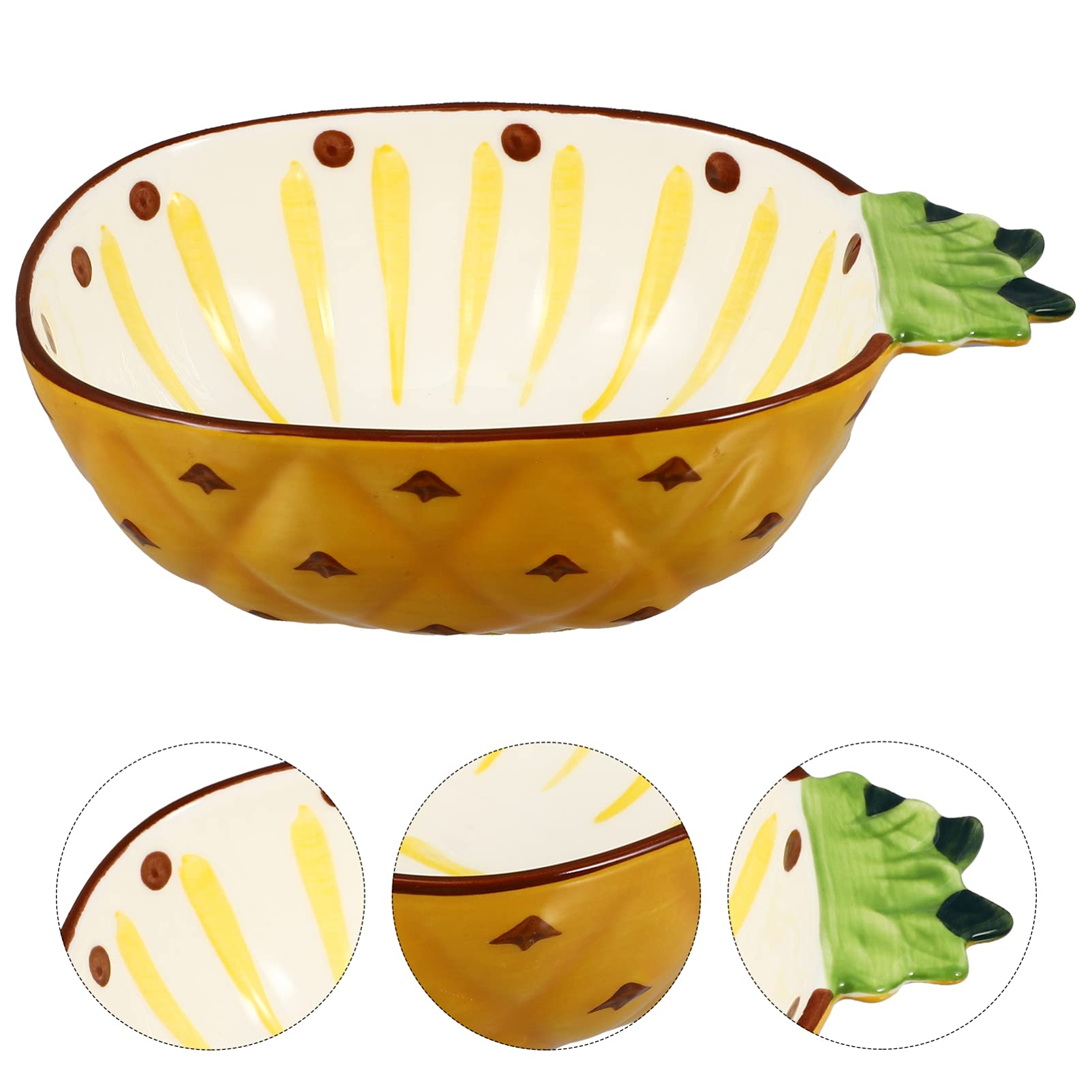 NOLITOY Soup Bowls Soup Bowls Ceramic Salad Bowl Fruit Shaped Fruit Bowl Big Mixing Bowl Serving Bowl Serving Salad Popcorn Dips Condiments Snack Oatmeal Yellow Oatmeal Bowl Glass Mixing Bowls