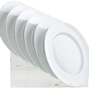 Calypso Basics by Reston Lloyd Melamine Dinner Plate, Set of 6, White