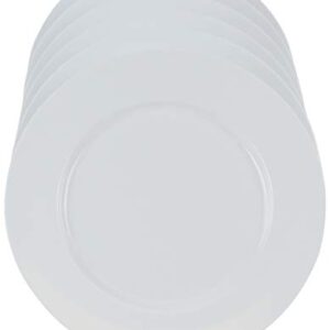 Calypso Basics by Reston Lloyd Melamine Dinner Plate, Set of 6, White