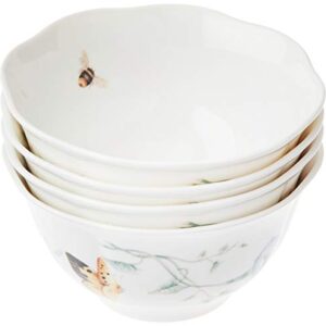 Lenox Butterfly Meadow Gold 4-Piece Bowl Set, 2.65 LB, Multi