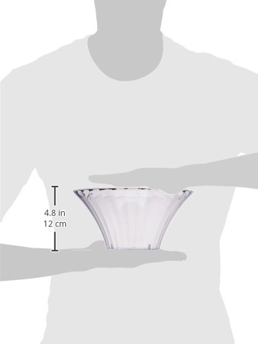 Amscan Flared Party Supplies Bowl, 9", Clear