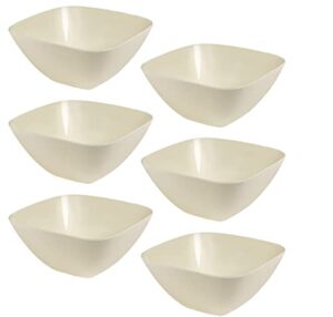 arno serving bowls plastic set of 6,12 oz stackable salad cereal soup snack fruit unbreakable bpa free