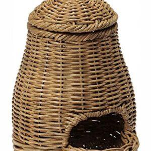 KOUBOO 1020027 Wicker Garlic Fruit and Vegetable Storage Basket, Small, 7.5" x 7.5" x 10.5" , brown