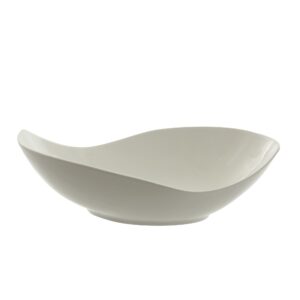 10 strawberry street whittier 16.5"/ 48 oz canoe bowl, white