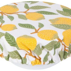 Now Designs Lemons Save It Reusable Cotton Bowl Covers 7.5 and 9.25 inch, Set of 2