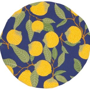 Now Designs Lemons Save It Reusable Cotton Bowl Covers 7.5 and 9.25 inch, Set of 2