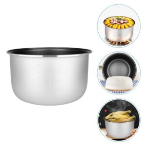 Rice Cooker Inner Pot Replacement Metal Cake Pan Cupcake Mold Pie Mold Baking Mold Kitchen Bakeware for Rice Cake Bread Muffin 3L